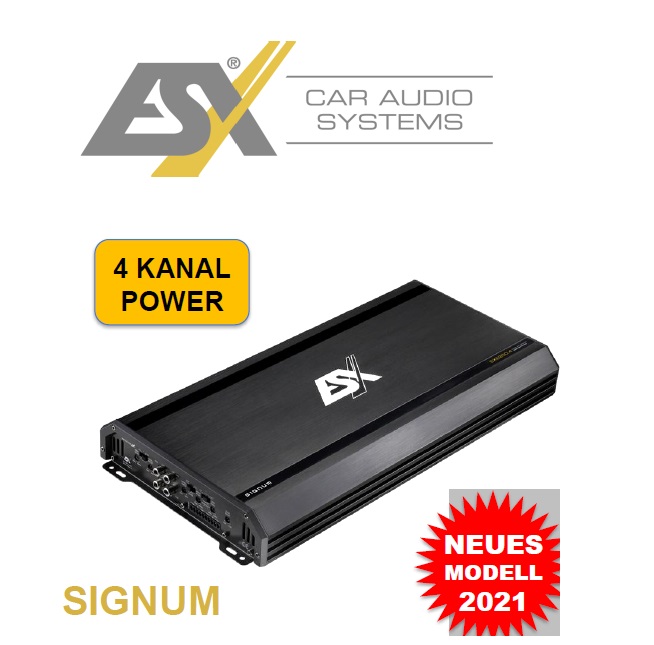 ESX SXE250.4 SIGNUM 4 Kanal Class-A/B Verstärker 1000 Watt RMS
